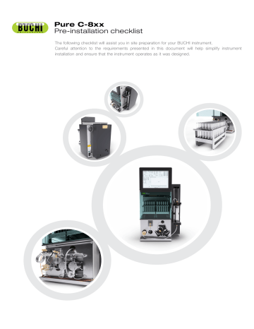 Buchi Pure C-8xx Installation Manual | Manualzz