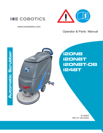 ICE i20NB Pad-Assist Auto Scrubber Owner's Manual | Manualzz