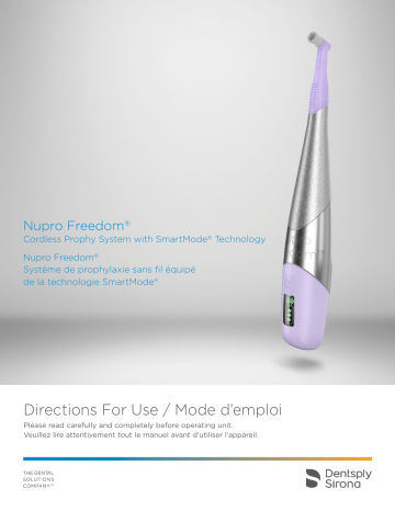 Dentsply Sirona Nupro Freedom Cordless Prophy System Instructions for ...