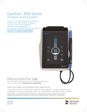 Dentsply Sirona Cavitron 300 Series Ultrasonic Scaling System ...