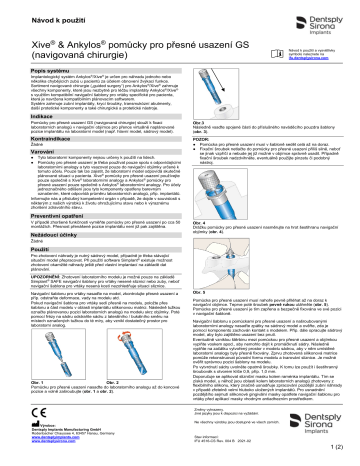 Dentsply Sirona Xive and Ankylos Positioning Aids Guided Surgery ǀ CS ǀ ...
