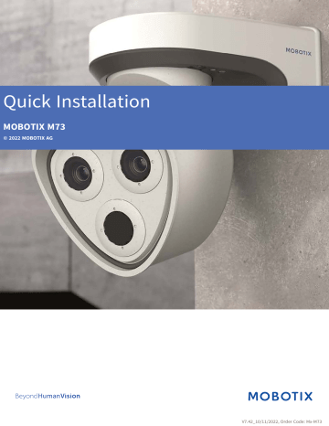 Mobotix M73 Installation Guide | Manualzz