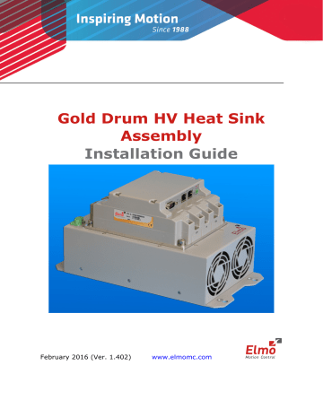 Elmo Gold Drum HV Servo Driver Installation Guide | Manualzz