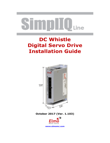 Elmo DC Whistle Servo Driver Installation Guide | Manualzz