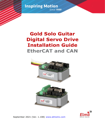 Elmo Gold Solo Guitar Servo Driver Installation Guide | Manualzz