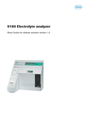 Roche ISE 9180 Quick Reference Guide | Manualzz