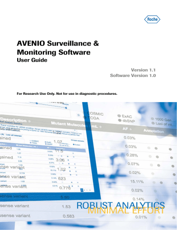 Roche Oncology Analysis Server User Guide | Manualzz