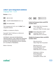 Roche cobas c 303 - User Guide, Reference guide