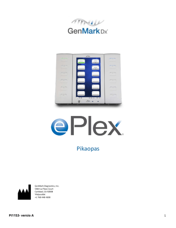 Roche GenMark ePlex Tower teatmiku | Manualzz