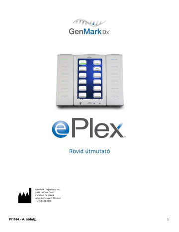 Roche GenMark ePlex Tower Quick Reference Guide | Manualzz