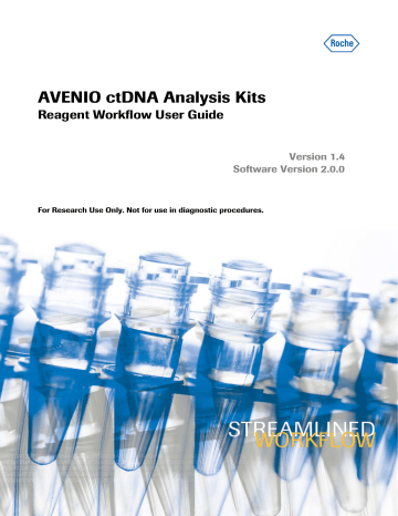 Roche AVENIO ctDNA Analysis Kits Reagent Workflow User Guide | Manualzz
