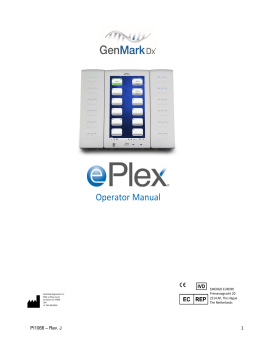 Roche GenMark ePlex - Operator's manual, Reference guide