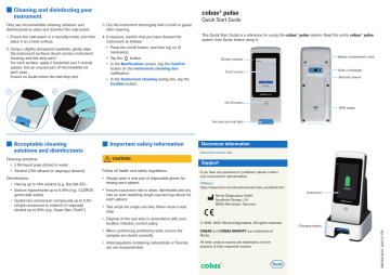 Roche cobas pulse Quick Reference Guide | Manualzz
