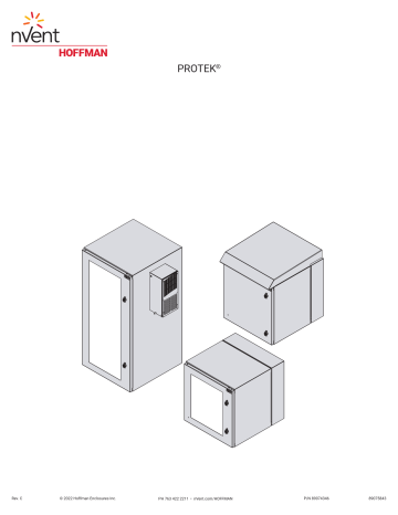 Nvent ProTek Double-Hinged Fan Package Instruction manual | Manualzz