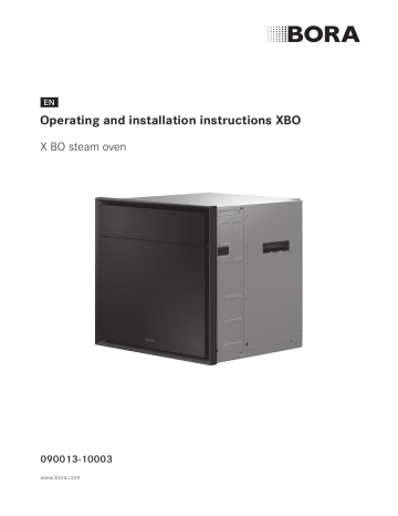 BORA XBO 1xx X BO steam oven Installation Instructions | Manualzz