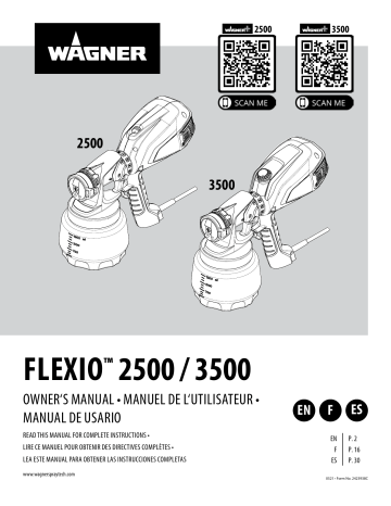 Wagner SprayTech FLEXiO 2500/3500 Manual | Manualzz
