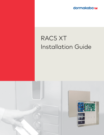 Kaba RAC5 Multi-floor controller Installation Manual | Manualzz