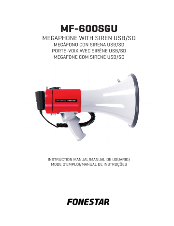 Fonestar MF-600SGU Megaphone Owner's Manual | Manualzz