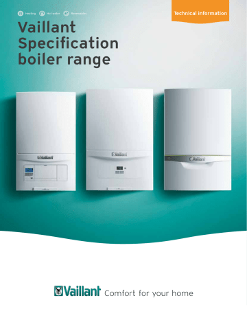 Vaillant Specification brochure Specification | Manualzz