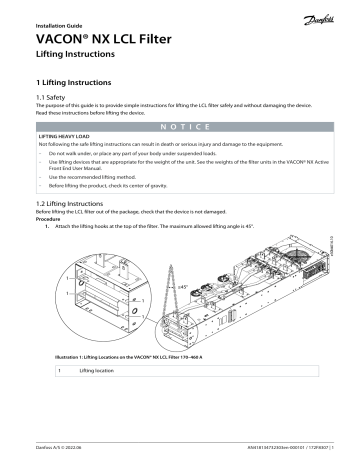 Danfoss VACON NXP System Drive Installation Guide | Manualzz
