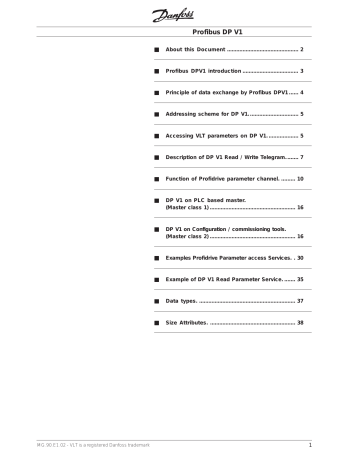 Danfoss VLT Decentral Drive FCD 300 (Legacy Product) Guide | Manualzz