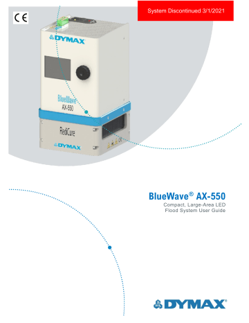 Dymax BlueWave AX-550 V1.0 LED Flood Curing System Owner's Manual | Manualzz