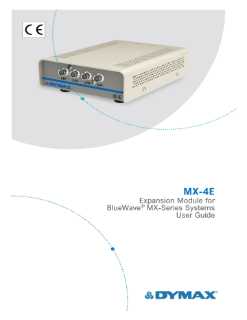 Dymax BlueWave MX-4E Expansion Module Owner's Manual | Manualzz