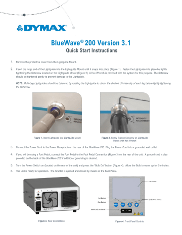 Dymax BlueWave 200 V3.1 Quick Start | Manualzz