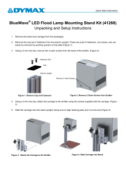 dymax BlueWave LED Flood Lamp Mounting Stand - Quick Start