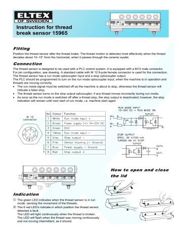Eltex Thread Sensor 15965 Instruction | Manualzz