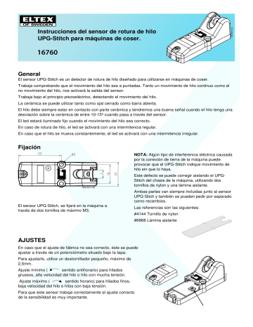 Eltex TH-0351-00 16760 Instrucciones de operación | Manualzz