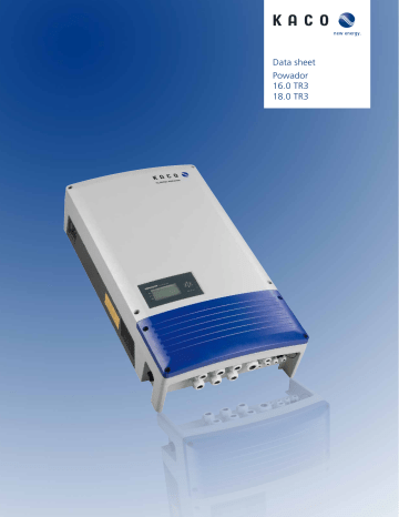 Kaco Powador 16.0 - 18.0 TR3 Inverter Data Sheet | Manualzz