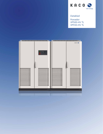 Kaco Powador XP500 - XP550-HV TL indoor Inverter Teabelehe | Manualzz