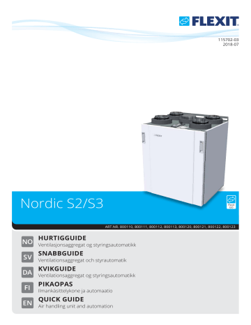 Flexit Nordic S3 Installation Guide | Manualzz