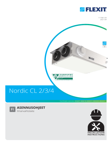 Flexit Nordic CL4 paigaldusjuhend | Manualzz