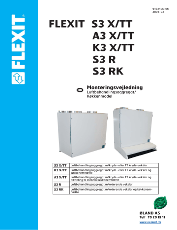 Flexit K3 X-X TT Installationsvejledning | Manualzz