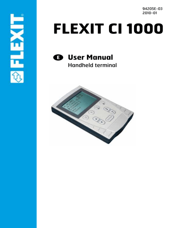 Flexit Control Panel CS 1000 User Guide | Manualzz