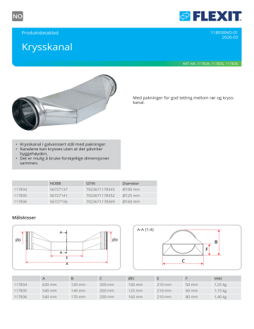 Flexit Cross duct Blad | Manualzz