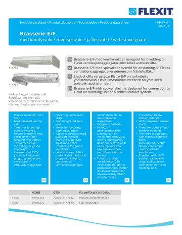 Flexit Brasserie-E/F Blad | Manualzz