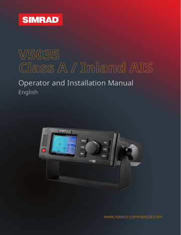 Simrad V5035 Class A/Inland AIS Operator Manual | Manualzz
