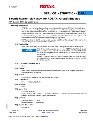 Rotax 915 iS A Service Instruction | Manualzz