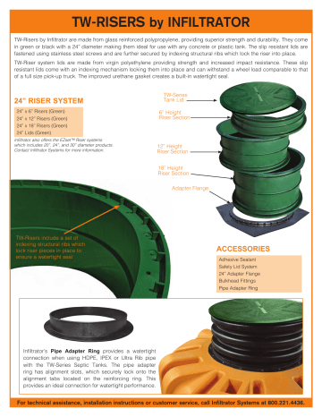 Infiltrator Systems TWRIS-B2412 24 x 12 in. Riser System Specification ...