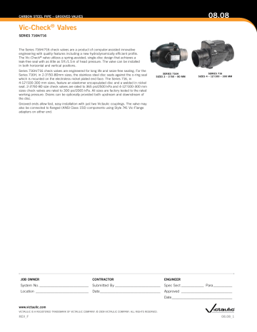 Victaulic V120716PE0 FireLock™ Style 716 12 in. Ductile Iron Grooved ...