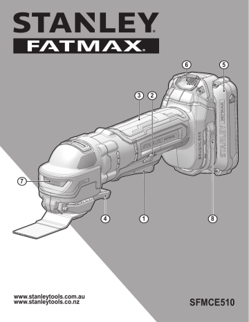 STANLEY SFMCE510B Oscillating tool Instruction Manual | Manualzz