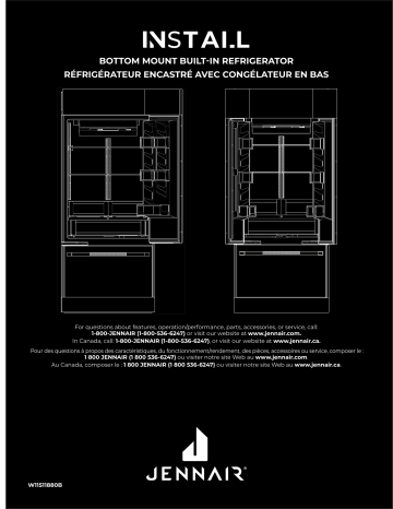 Jenn-Air JBSFS48NMX 48 Inch Counter Depth Side by Side Refrigerator ...