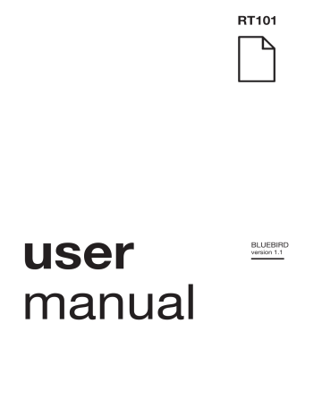 Bluebird RT101 10” Rugged Tablet Computer 사용자 설명서 | Manualzz