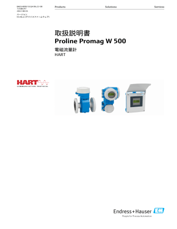 Endres+Hauser Proline Promag W 500 取扱説明書 | Manualzz