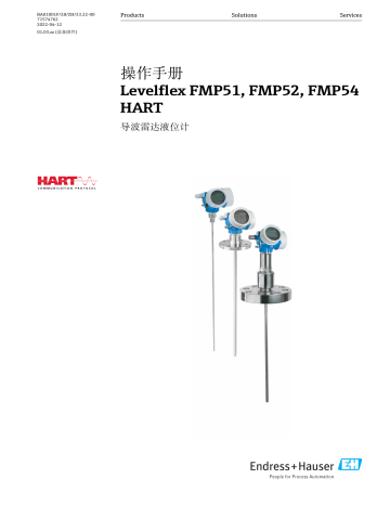 Endres+Hauser Levelflex FMP51, FMP52, FMP54 HART 取扱説明書 | Manualzz