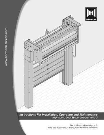 Hörmann Speed-Guardian™ 4000U Installation Instructions | Manualzz