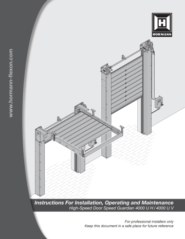 Hörmann Speed-Guardian™ 4000 H Installation Instructions | Manualzz
